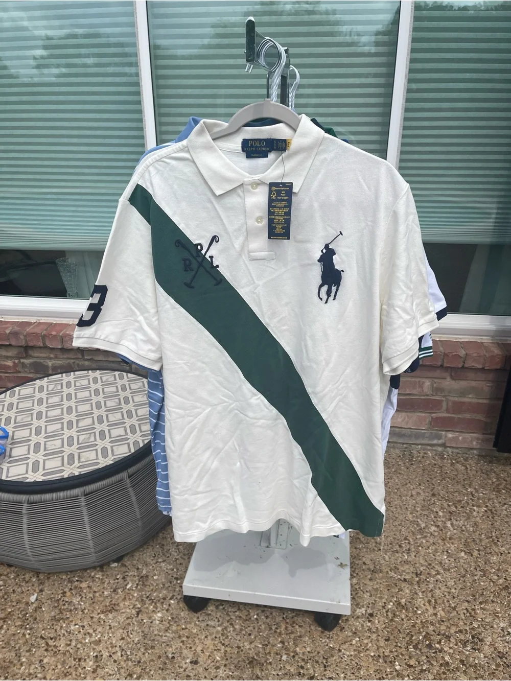 Polo Ralph Lauren | Shirts | Polo By Ralph Lauren White Polo With Green ...